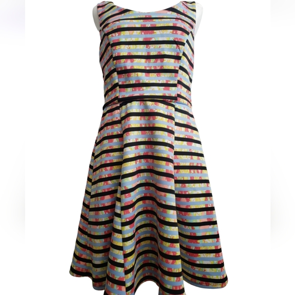 My Michelle | Dresses | My Michelle Fit And Flare Scuba Ikat Skater ...